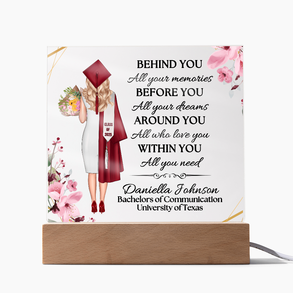 Graduation 2025 - Square Acrylic Plaque – Gift Lovers World